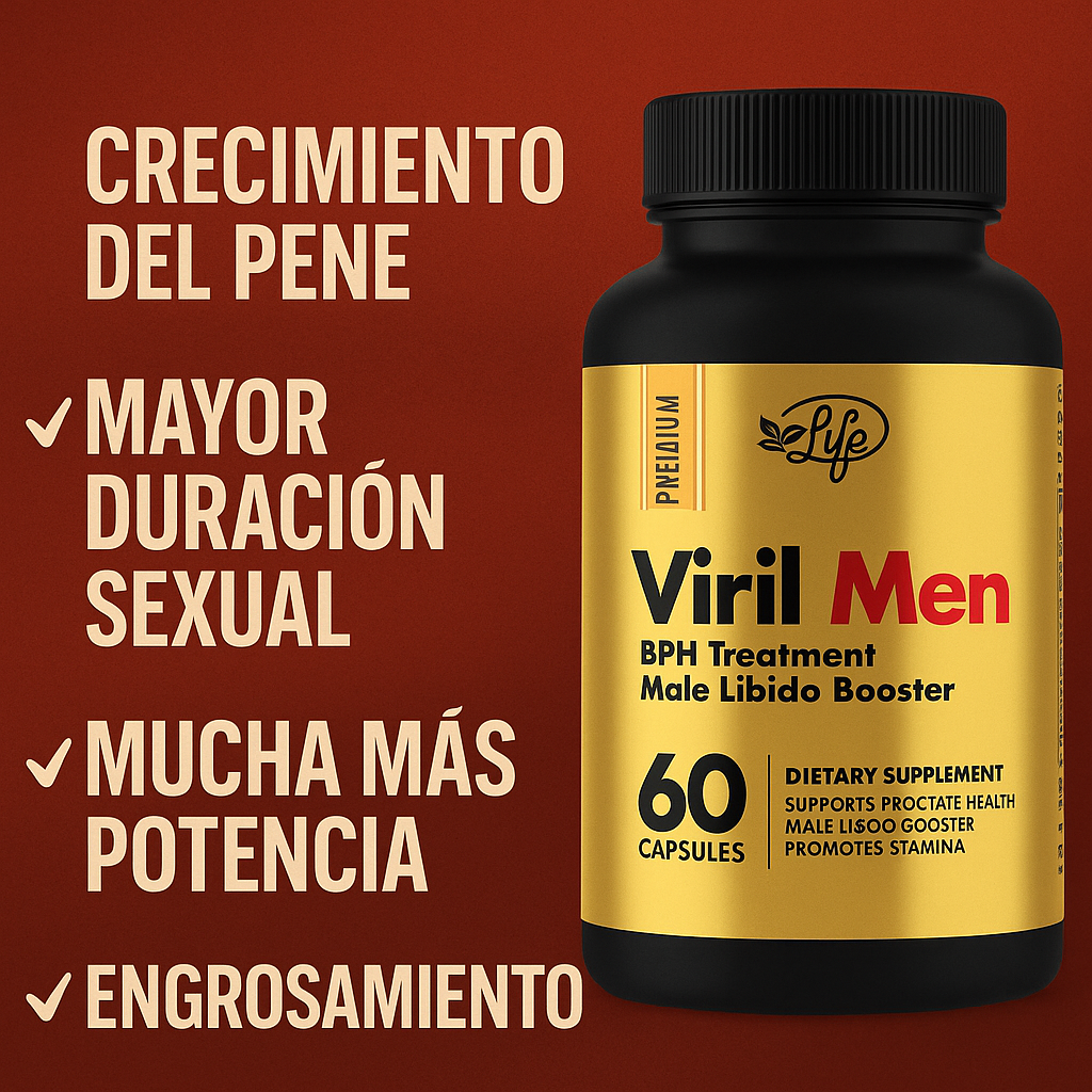 Viril Men – Suplemento para Potencia y Vitalidad Masculina (60 cápsula ...